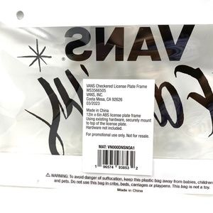 Vans | Other | Vans License Plate Cover Frame Family Exclusive Black ...